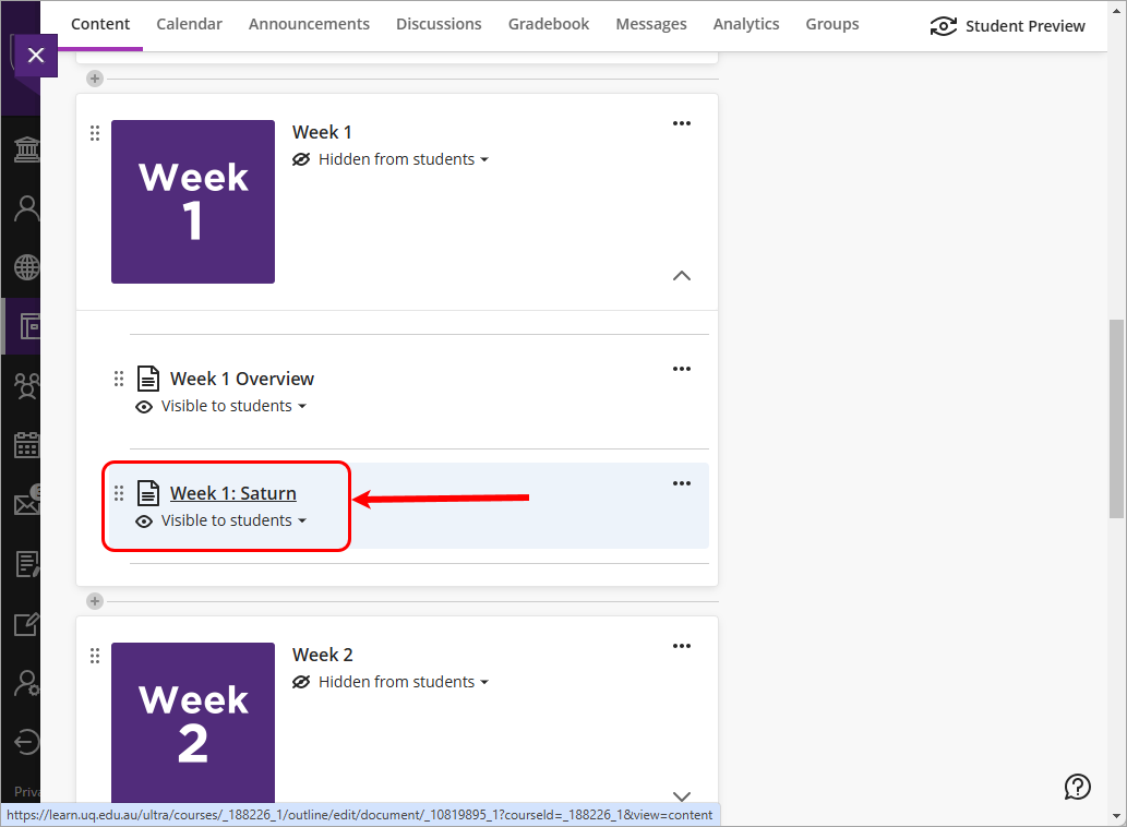 Create a document (Ultra) - eLearning - University of Queensland